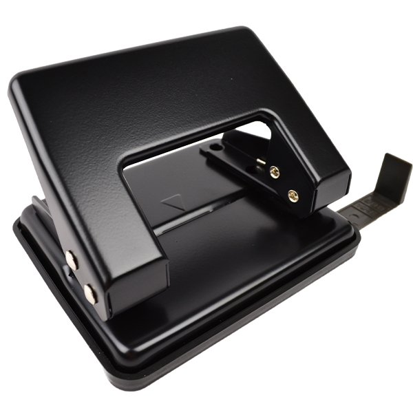 Genmes 2 hole Steel Punch Black – Ultimate Stationery