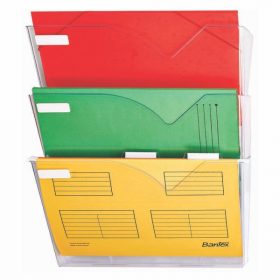 Bantex Wall Pocket Organiser Landscape Clear – Ultimate Stationery