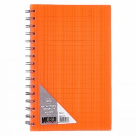 Meeco Neon Notebook Wiro A5 80PG Orange – Ultimate Stationery