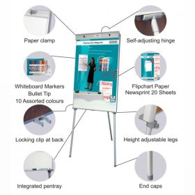 Parrot Flipchart Stand Standard Non-Magnetic – Ultimate Stationery